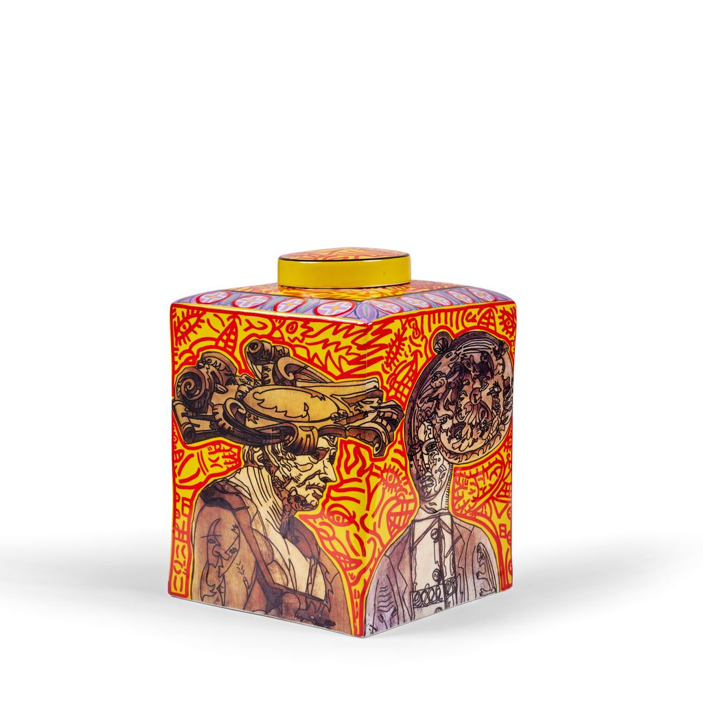 Le pot chinois jaune à la François 1er et la suceuse de crosse d'évêque ...