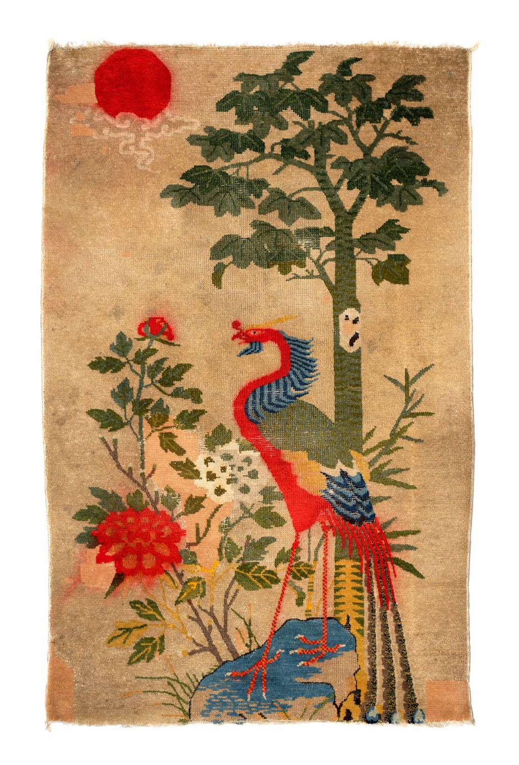 TAPIS PAO-TAO OU BAOTOU, Chine, dynastie Qing, vers 1900