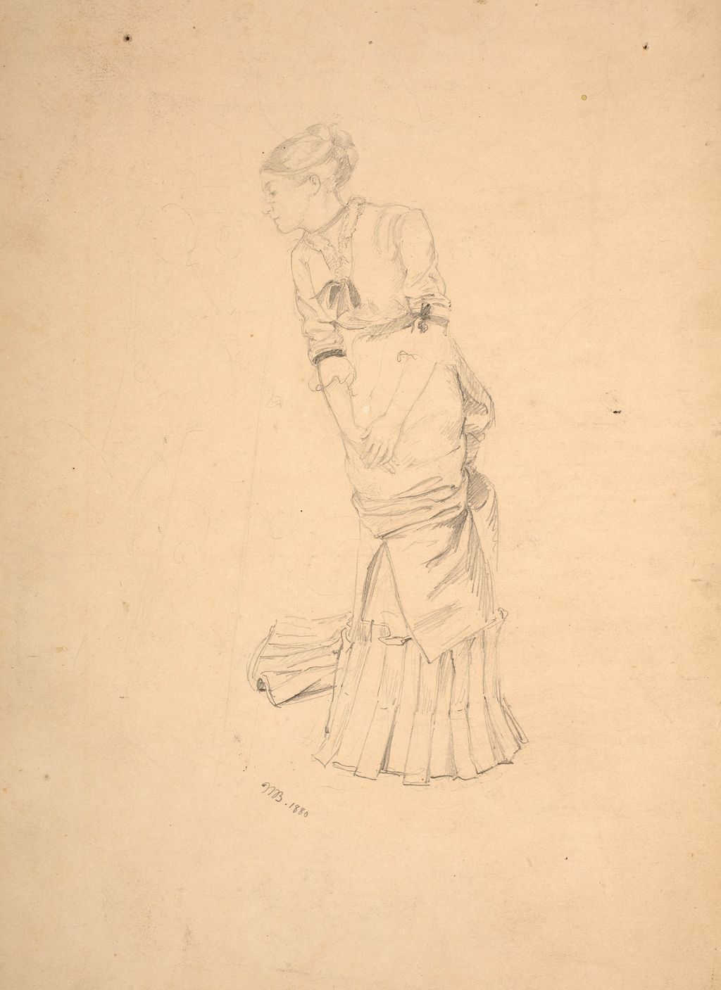 Etude de jeune femme pour 'Sur la terrasse de La Chabanne' | Artcurial