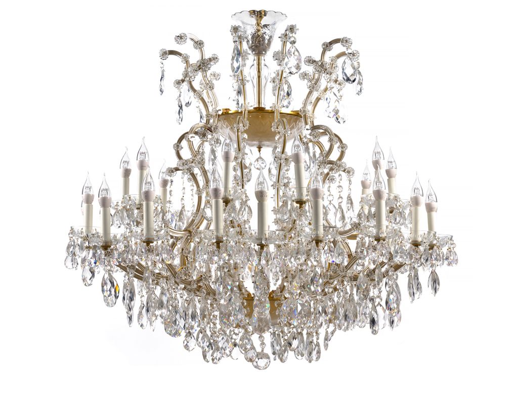 SUPERBE LUSTRE CAGE À PAMPILLES