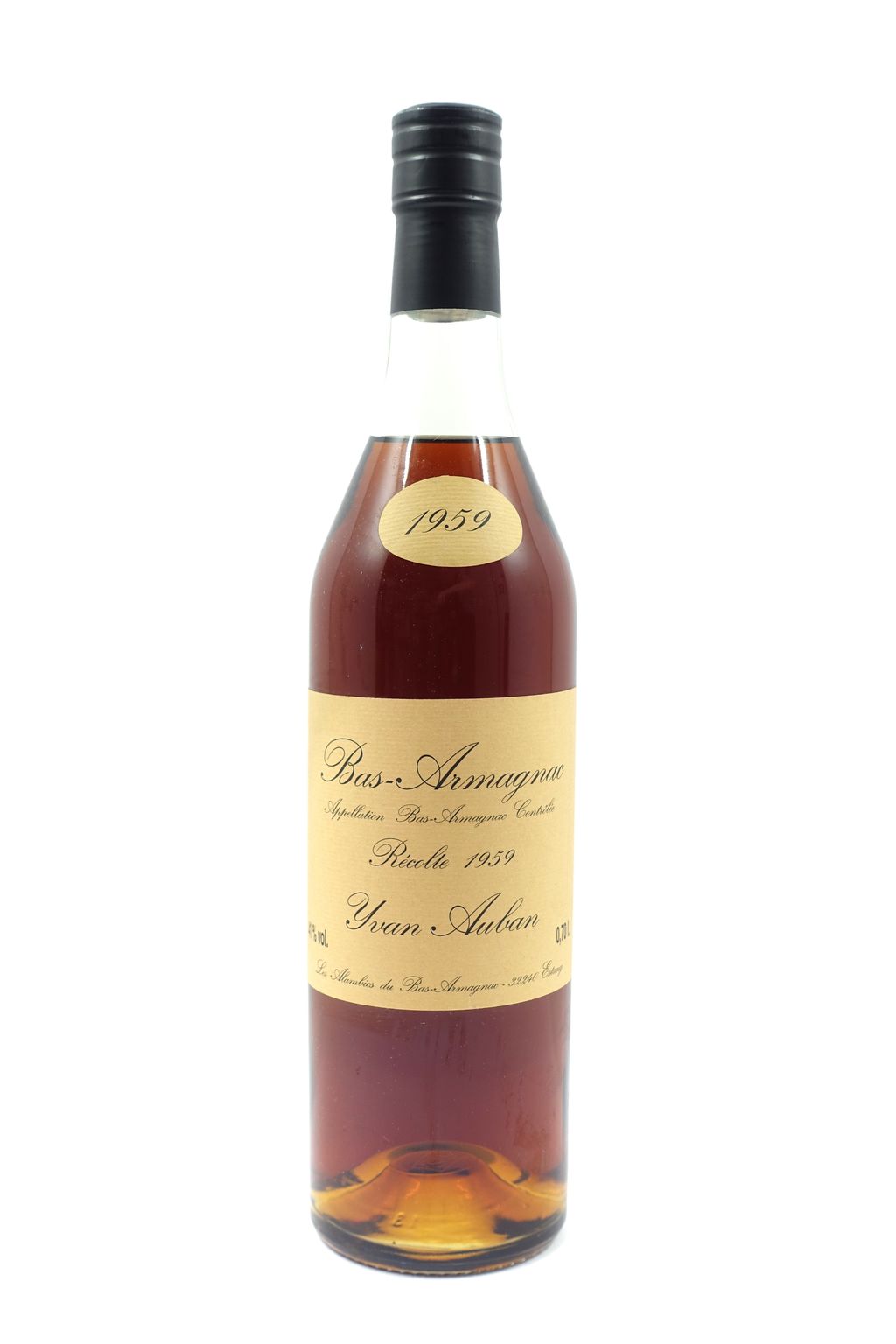 1 bt BAS ARMAGNAC AUBAN LABERDOLIVE 1959 Yvan Auban