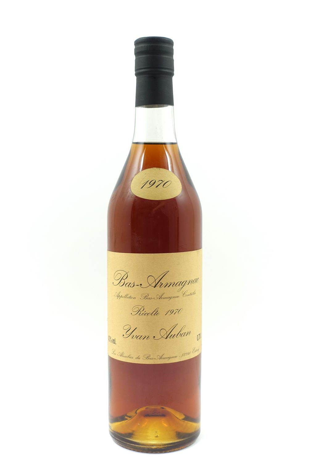 1 bt BAS ARMAGNAC AUBAN LABERDOLIVE 1970 Yvan Auban