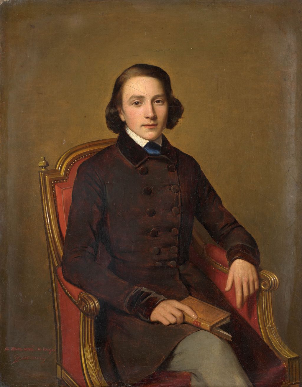 Portrait de François-Victor Hugo (1828-1873), vers 1840