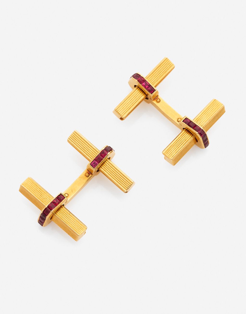 BOUCHERON Paire de boutons de manchette