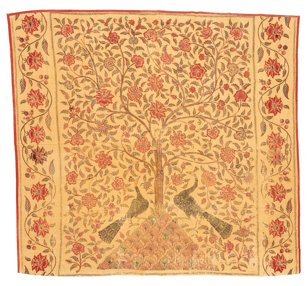 A Large Painted and Block-Printed Palampore,