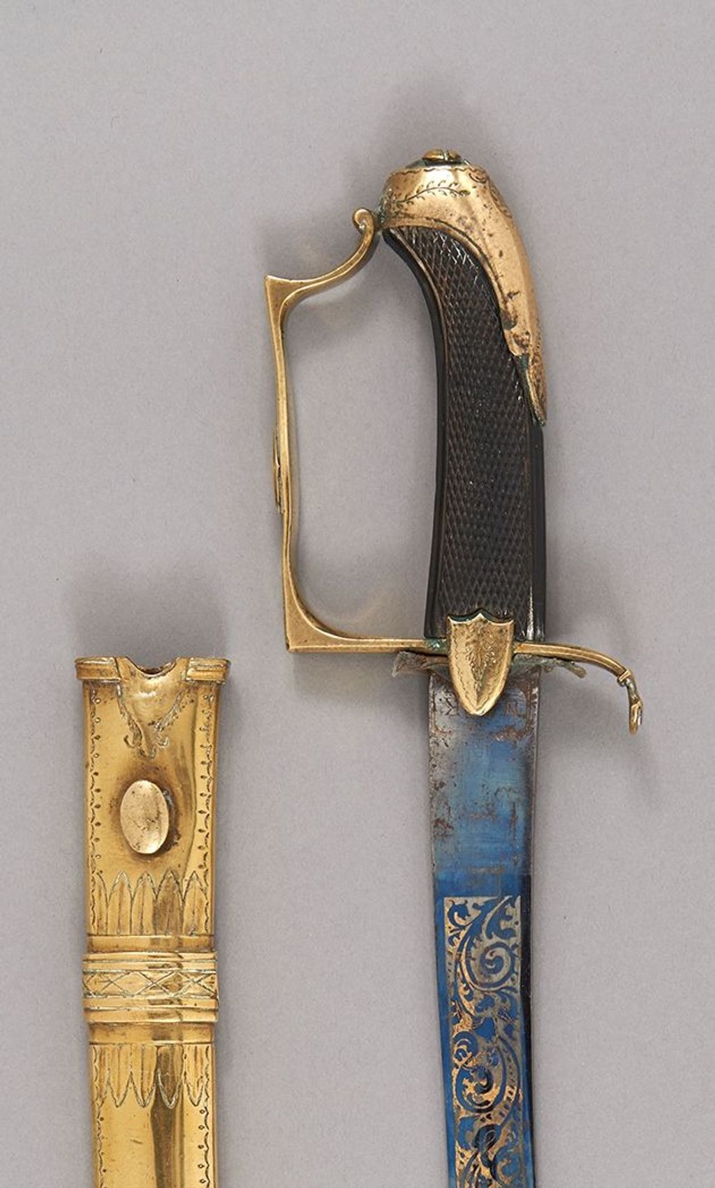 Sabre d'enfant type d'Officier de Cavalerie légère. Poignée en ébène ...