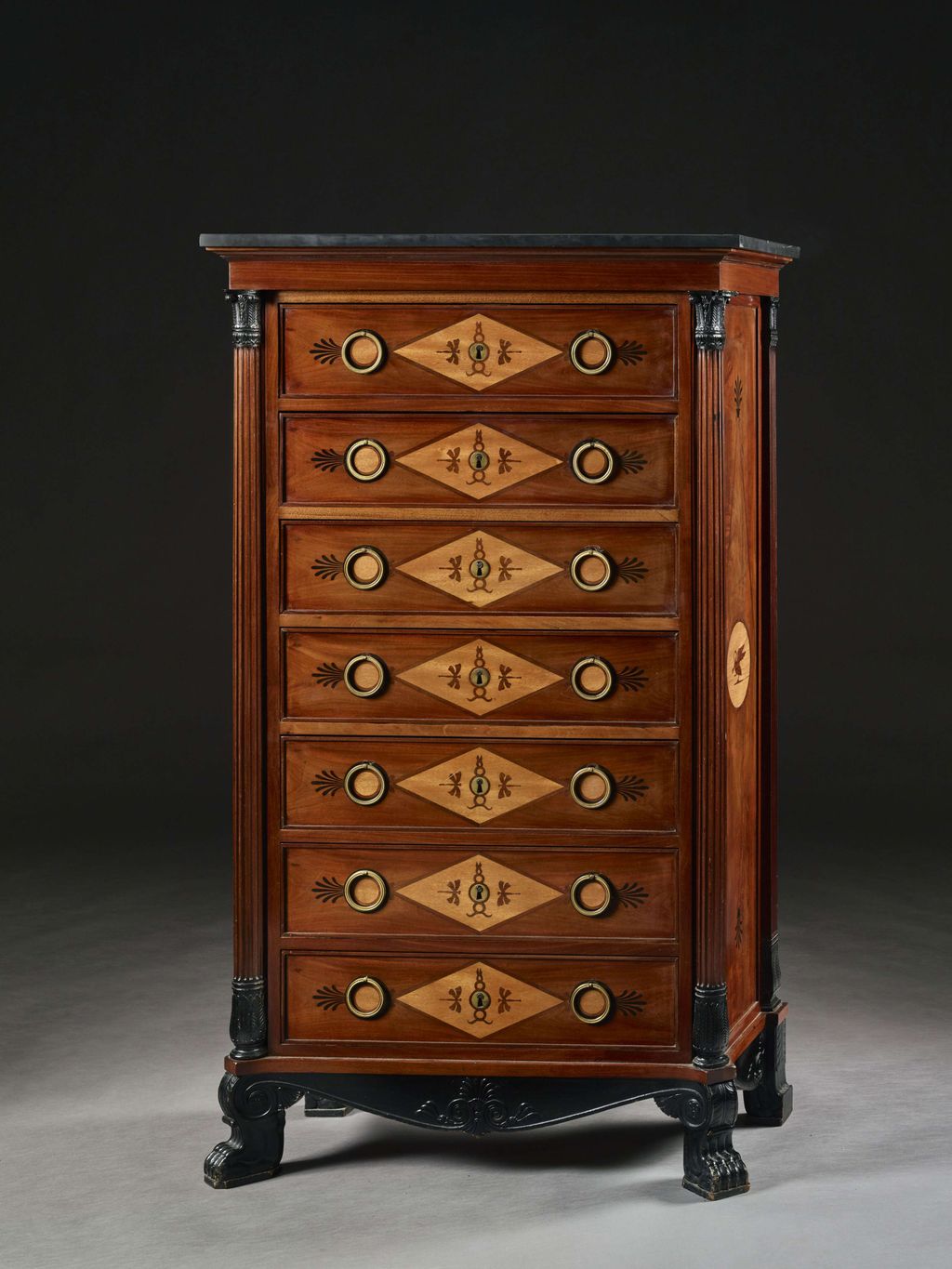 SEMAINIER D'ÉPOQUE DIRECTOIRE Estampille de Georges Jacob