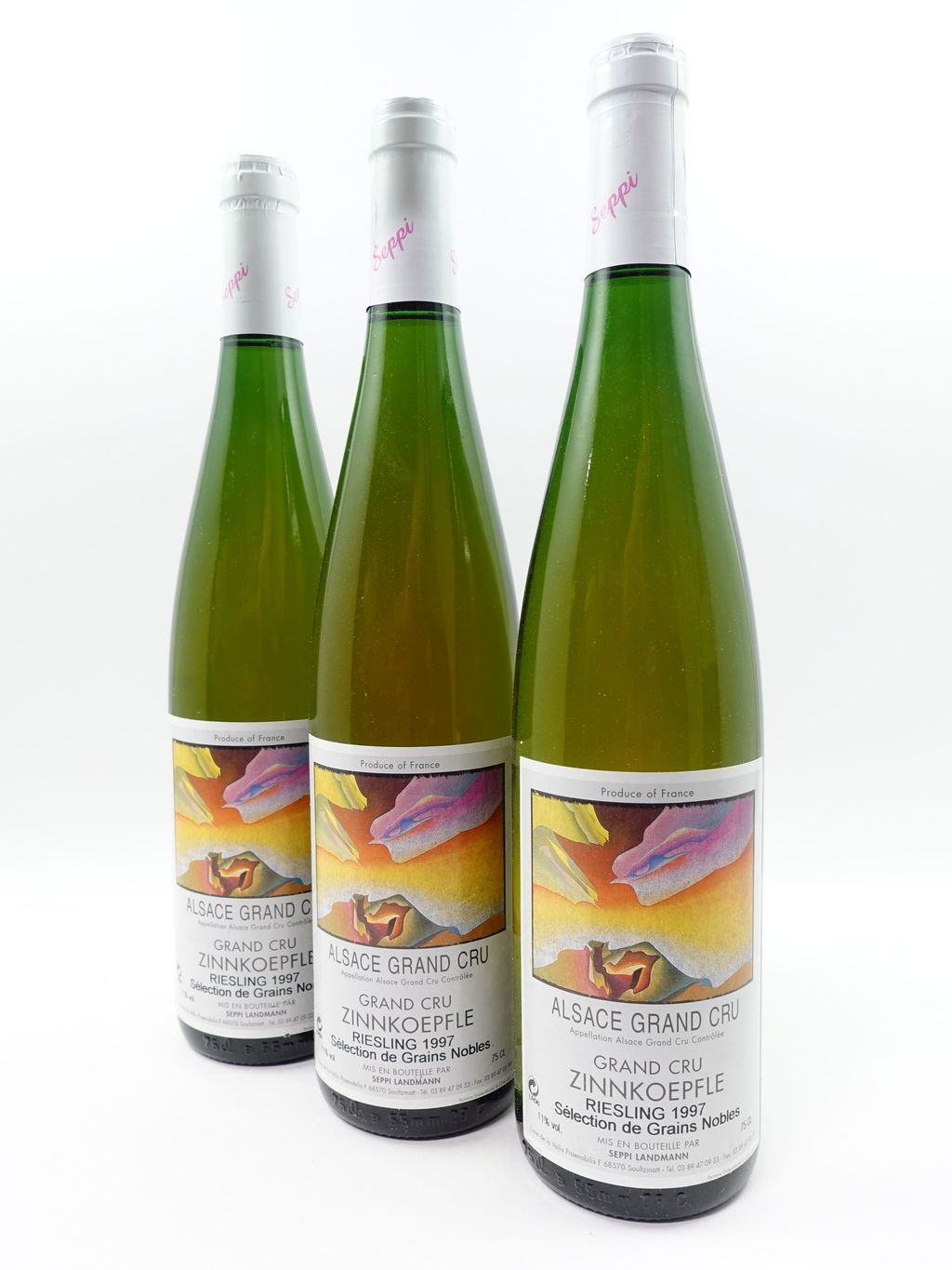 6 bouteilles ALSACE RIESLING 1997 (SGN) Grand Cru Zinnkoepfle