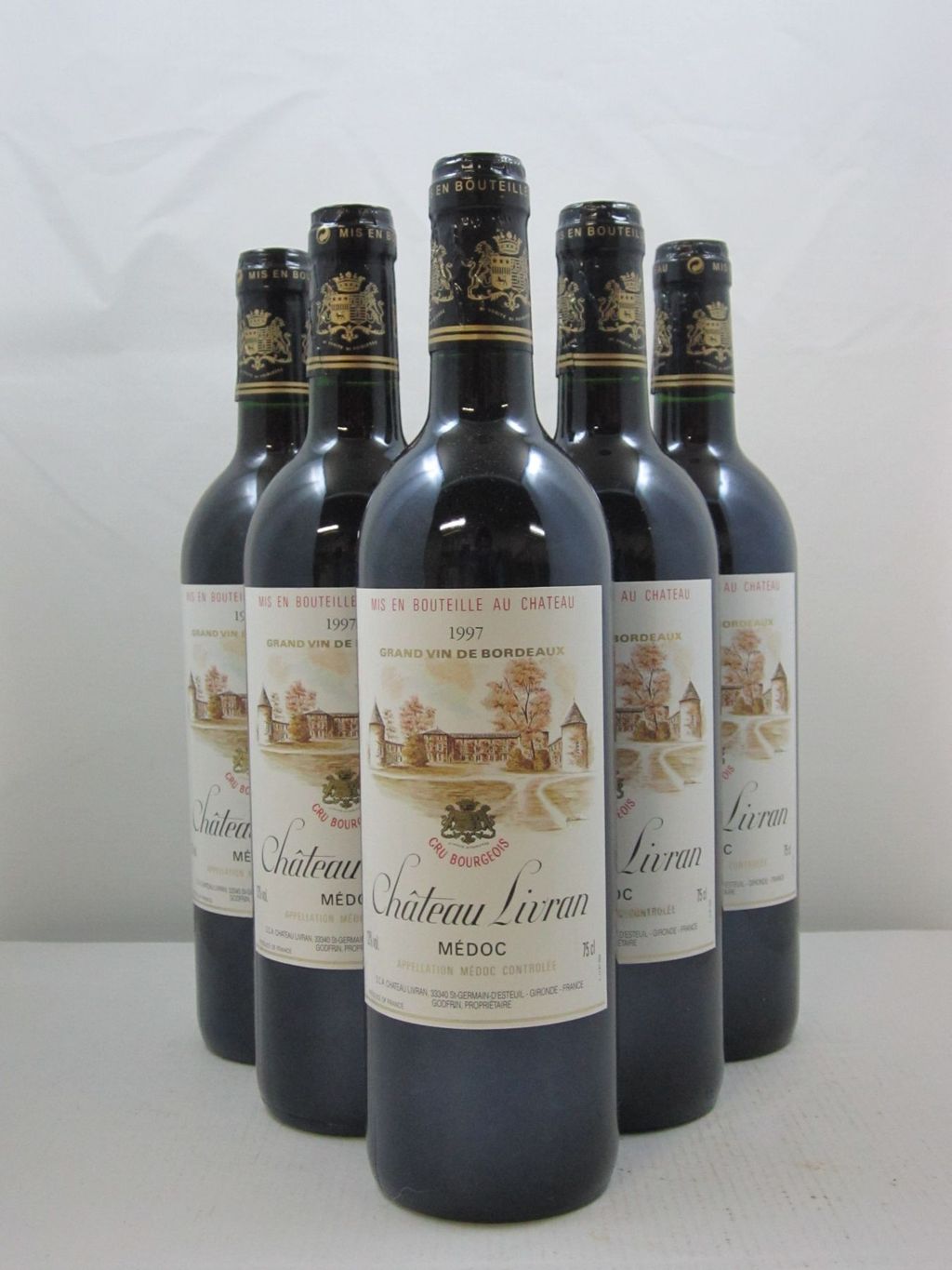 12 bouteilles CHÂTEAU LIVRAN 1997 CB Médoc