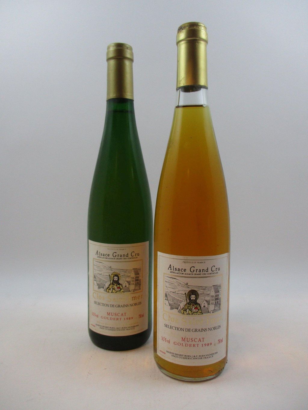 11 bouteilles ALSACE MUSCAT 1989 Grand Cru Goldert SGN
