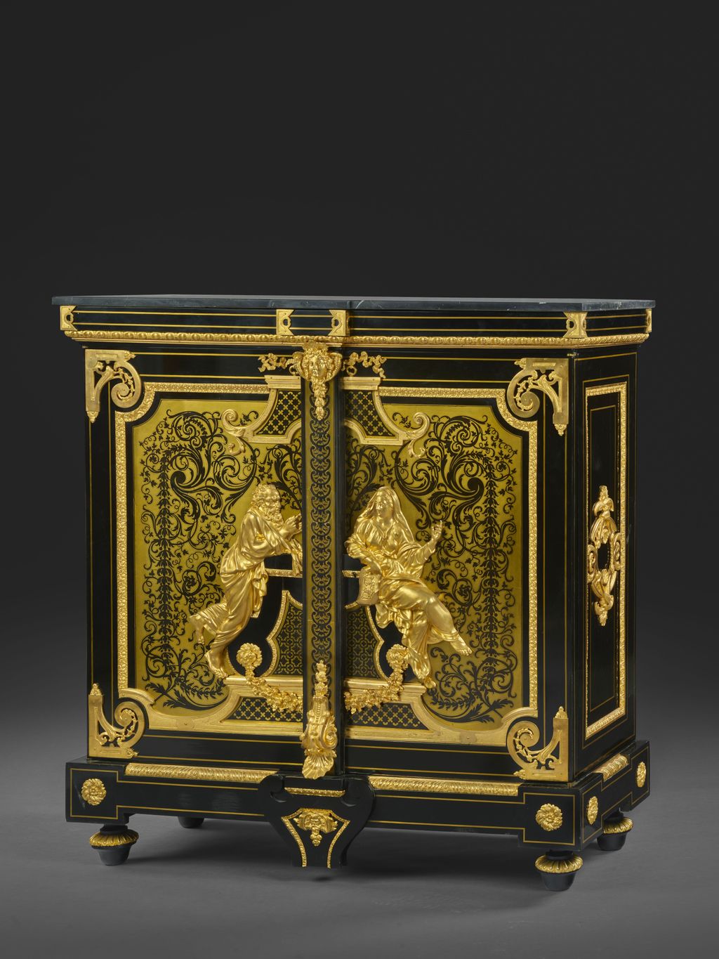 MEUBLE À HAUTEUR D’APPUI DE STYLE LOUIS XIV, VERS 1860